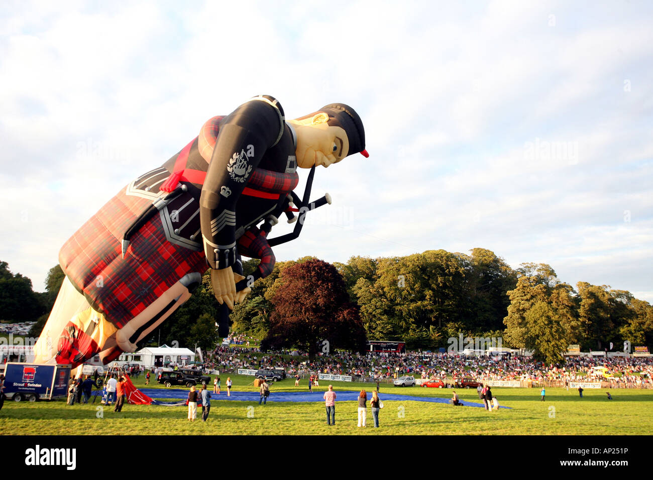 Giant Scotsman Hot Air Balloon Stock Photo - Alamy