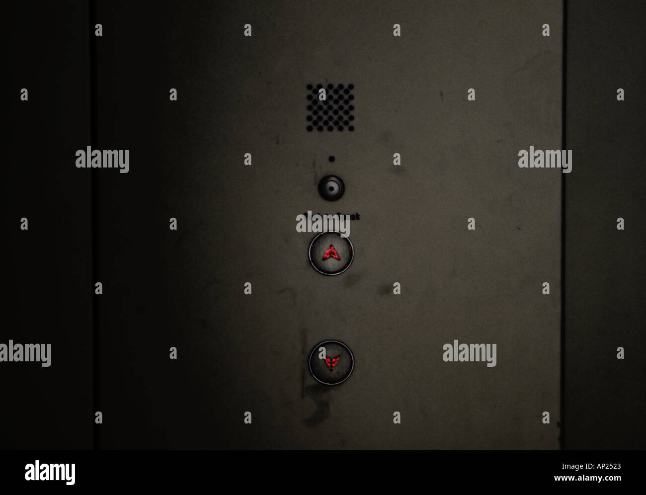 illuminated elevator buttons Stock Photo - Alamy