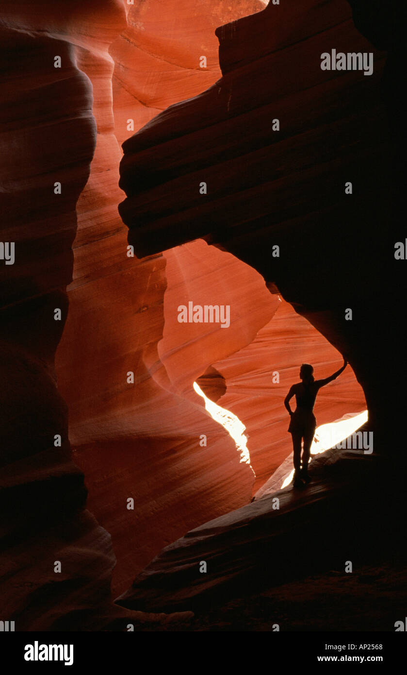 Slot Canyon on the Colorado Plateau Stock Photo - Alamy