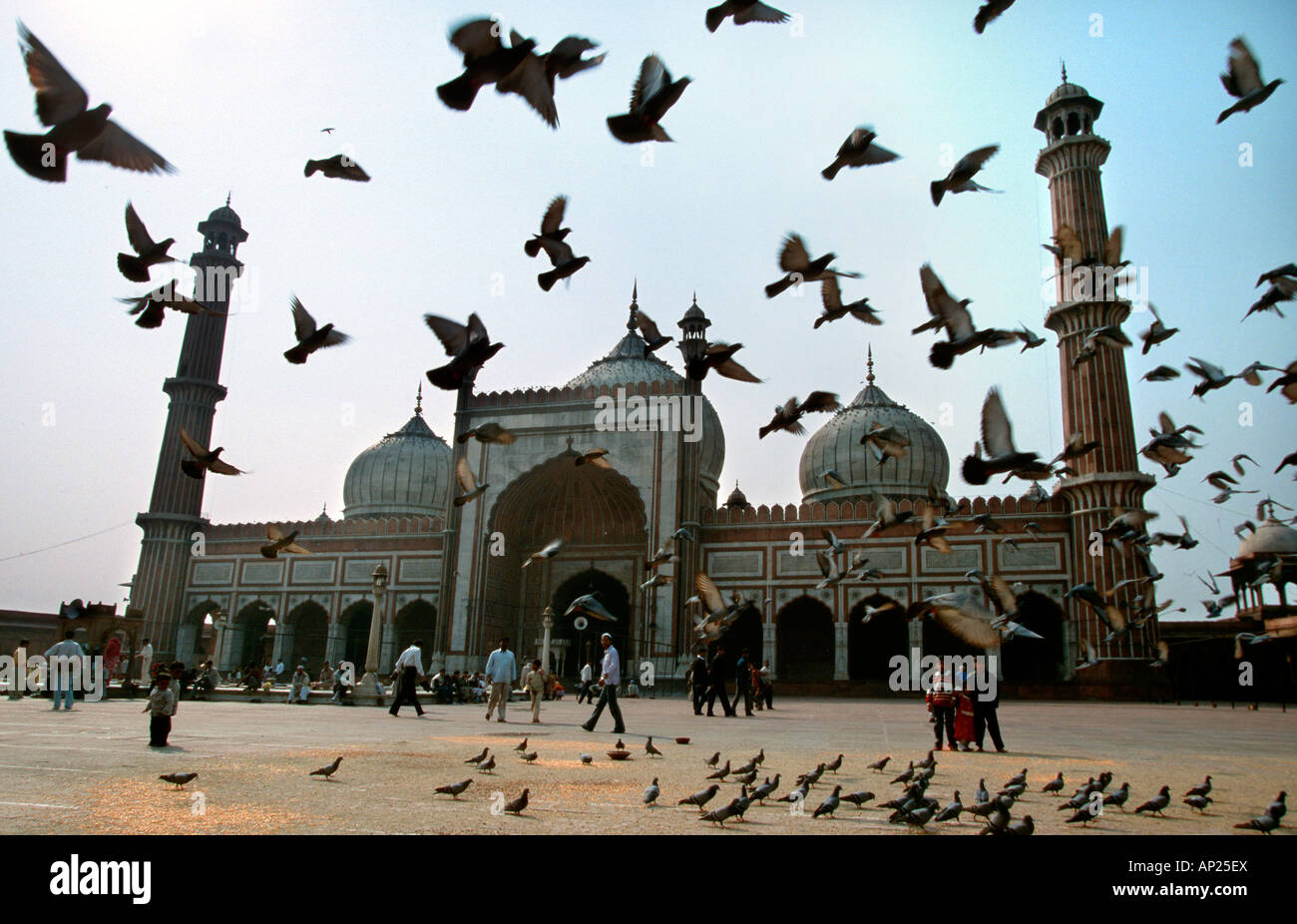 India: Jama Masjid Mosque in New Delhi, largest Mosque in India Stock ...