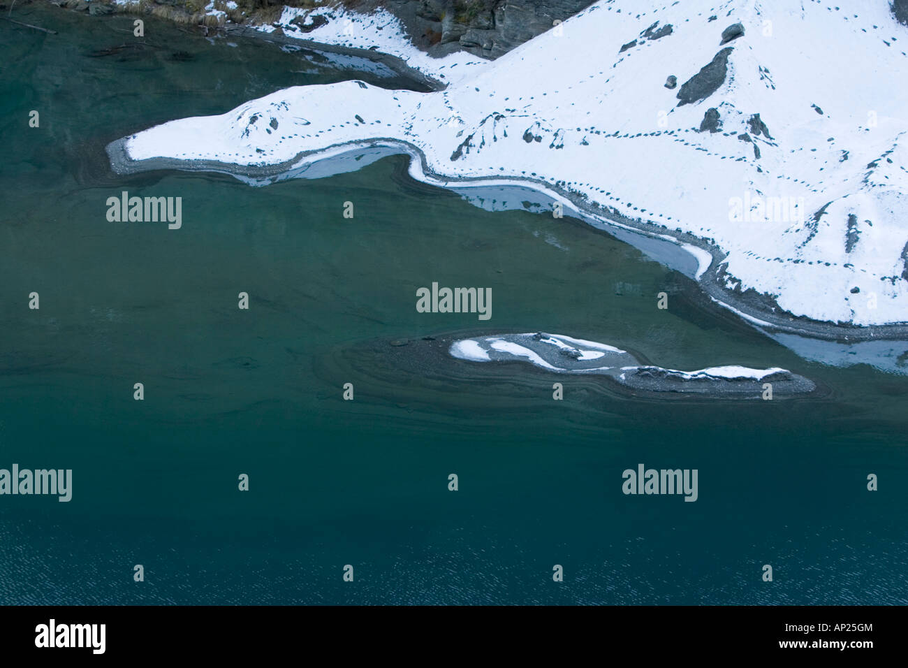 Zufrittsee, also called Gioveretto lake, in Martell Valley, South Tyrol ...