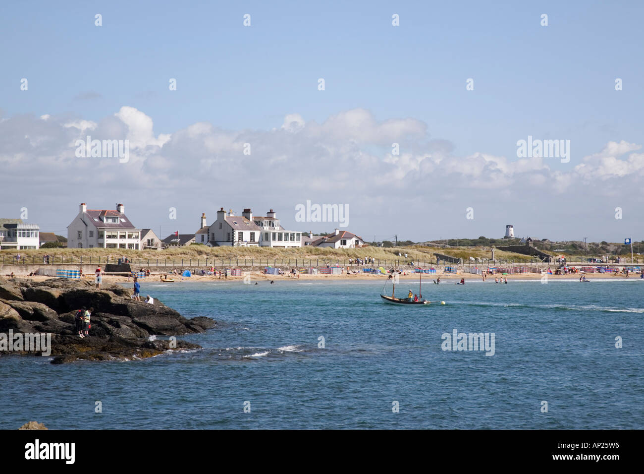 Beach trearddur bay anglesey north hi-res stock photography and images ...