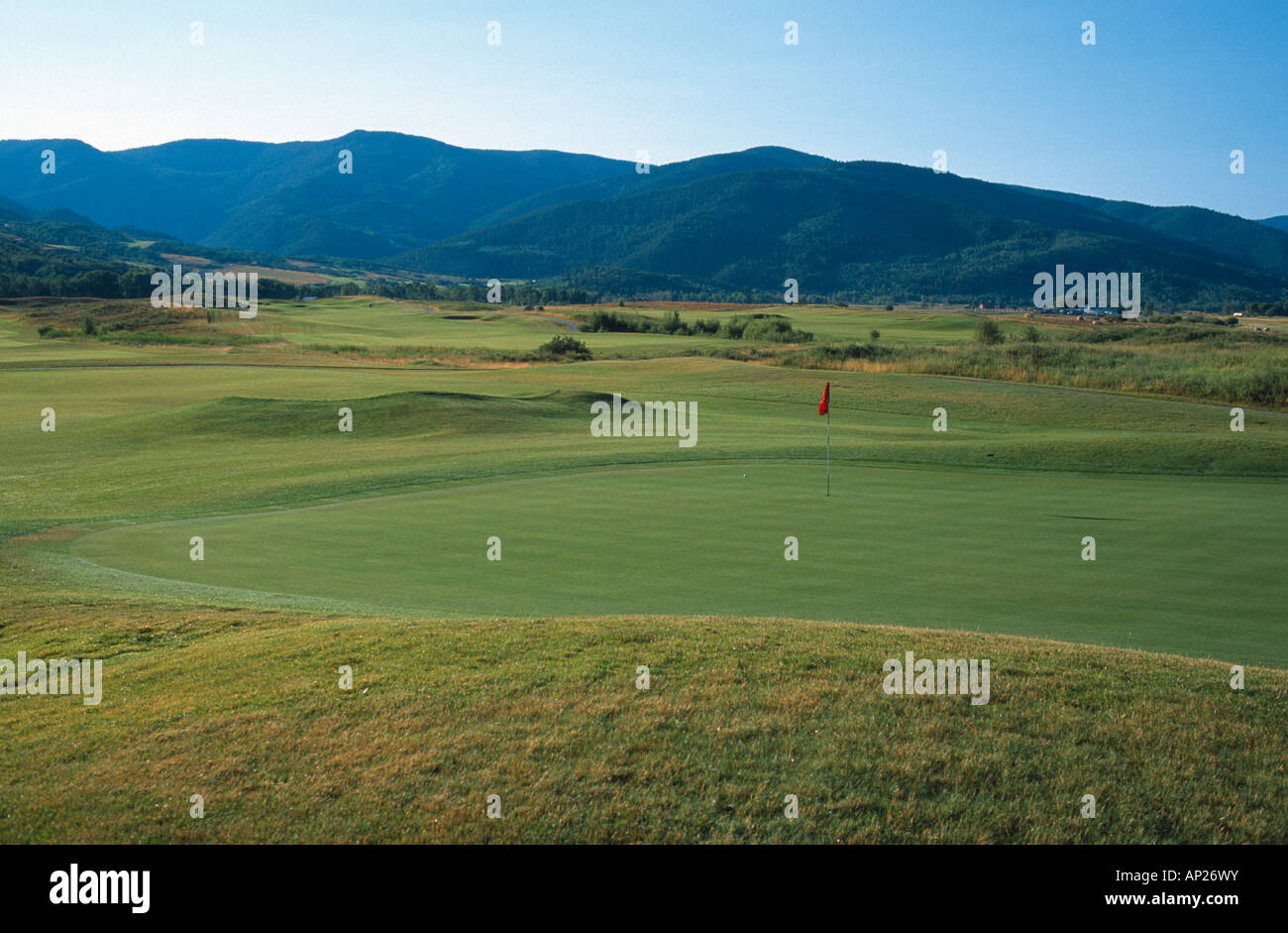 2nd green Haymaker golf course Steamboat Springs Colorado USA Stock ...