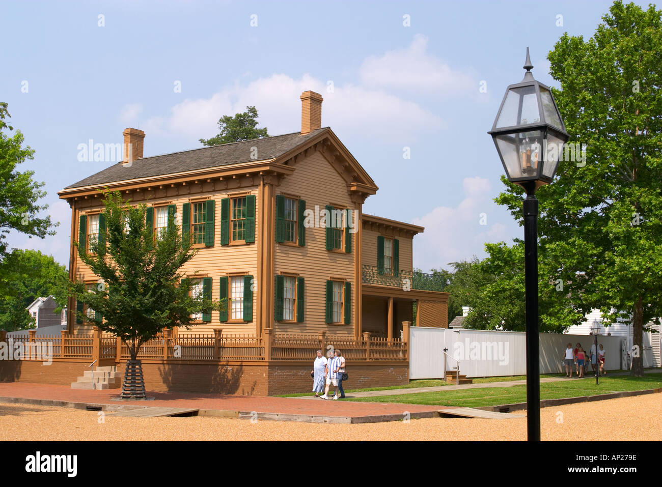 ILLINOIS Springfield Abraham Lincoln home exterior National Historic ...