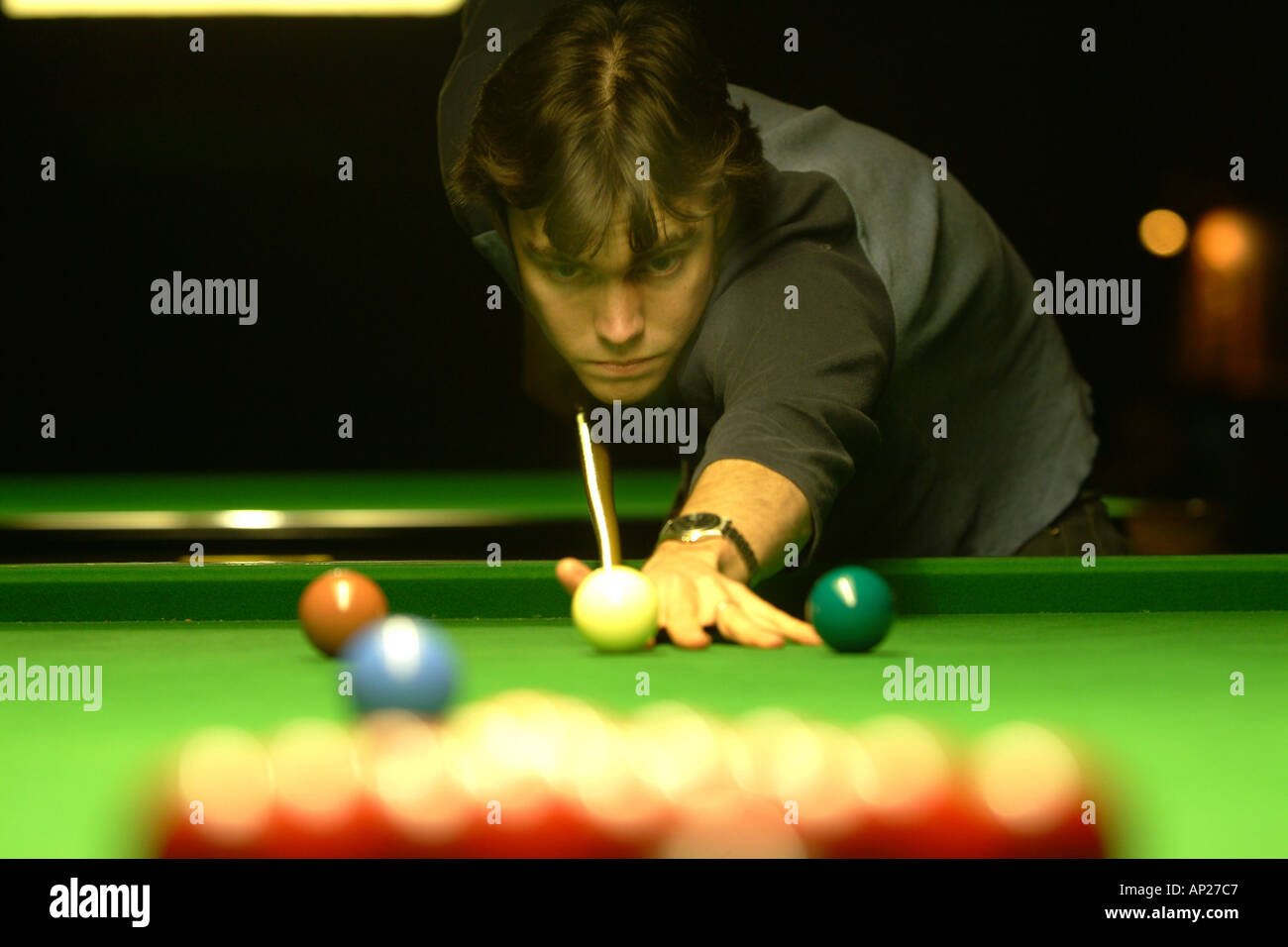 Snooker table pool hall London United Kingdom Stock Photo - Alamy