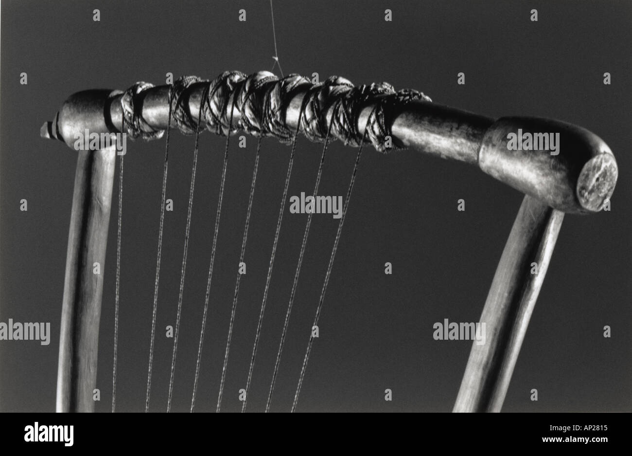 Detail of a Nyatiti lyre Stock Photo - Alamy