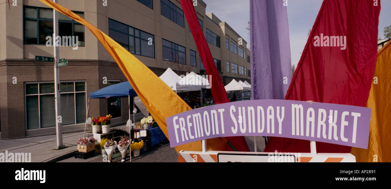 Fremont Street Fair sign Stock Photo - Alamy