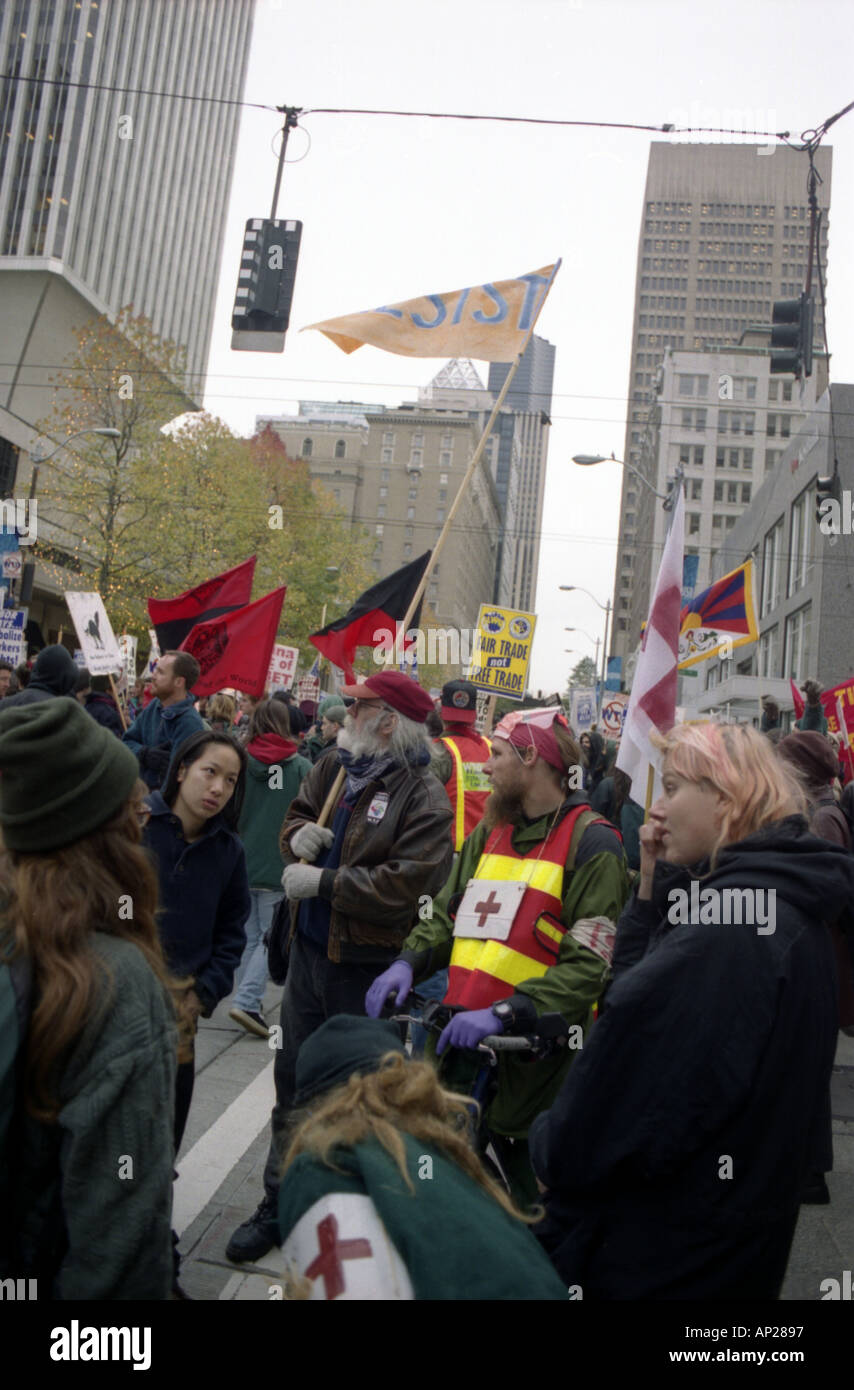 Seattle 1999 protest hi-res stock photography and images - Alamy