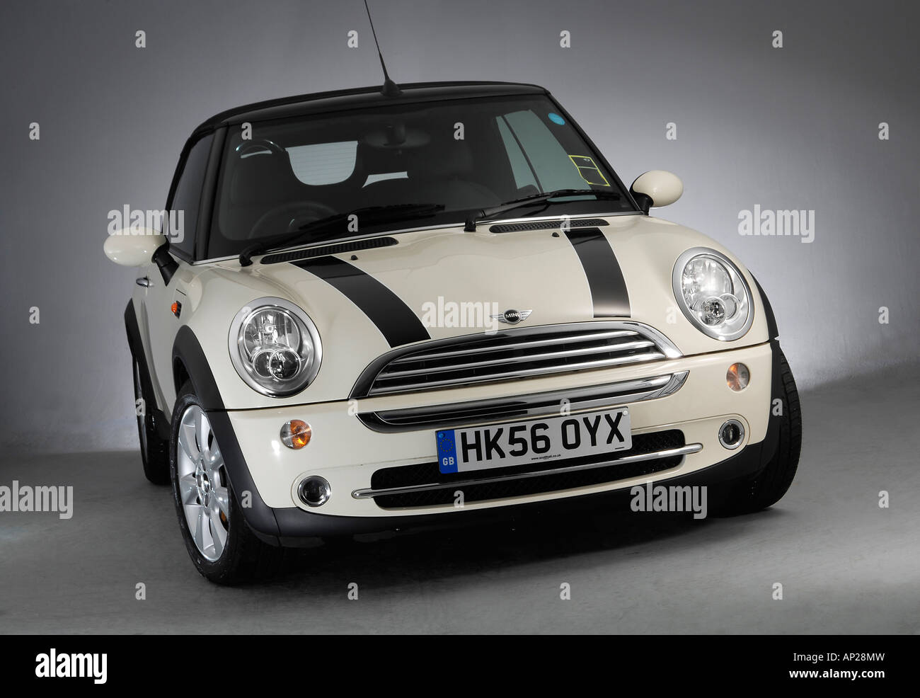 Mini Cooper front 3/4 studio photograph Stock Photo - Alamy