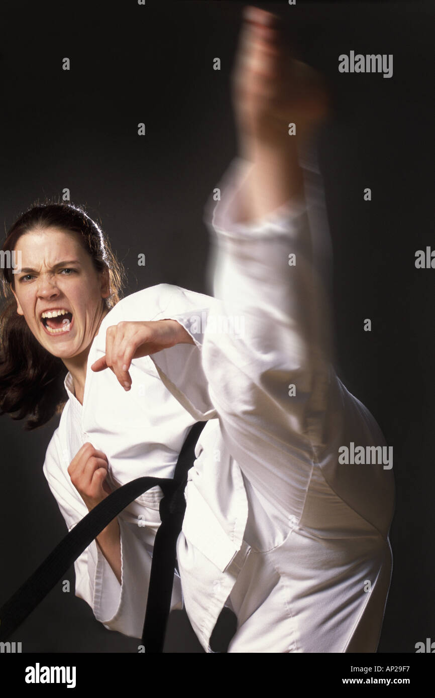 Karate Kick High Resolution Stock Photography and Images - Alamy