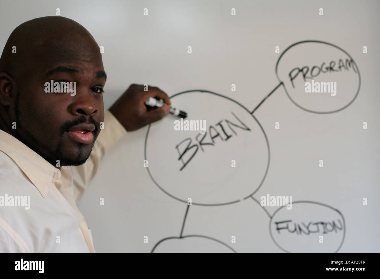 Black Man Instructor African American Teacher Business Stock Photo - Alamy