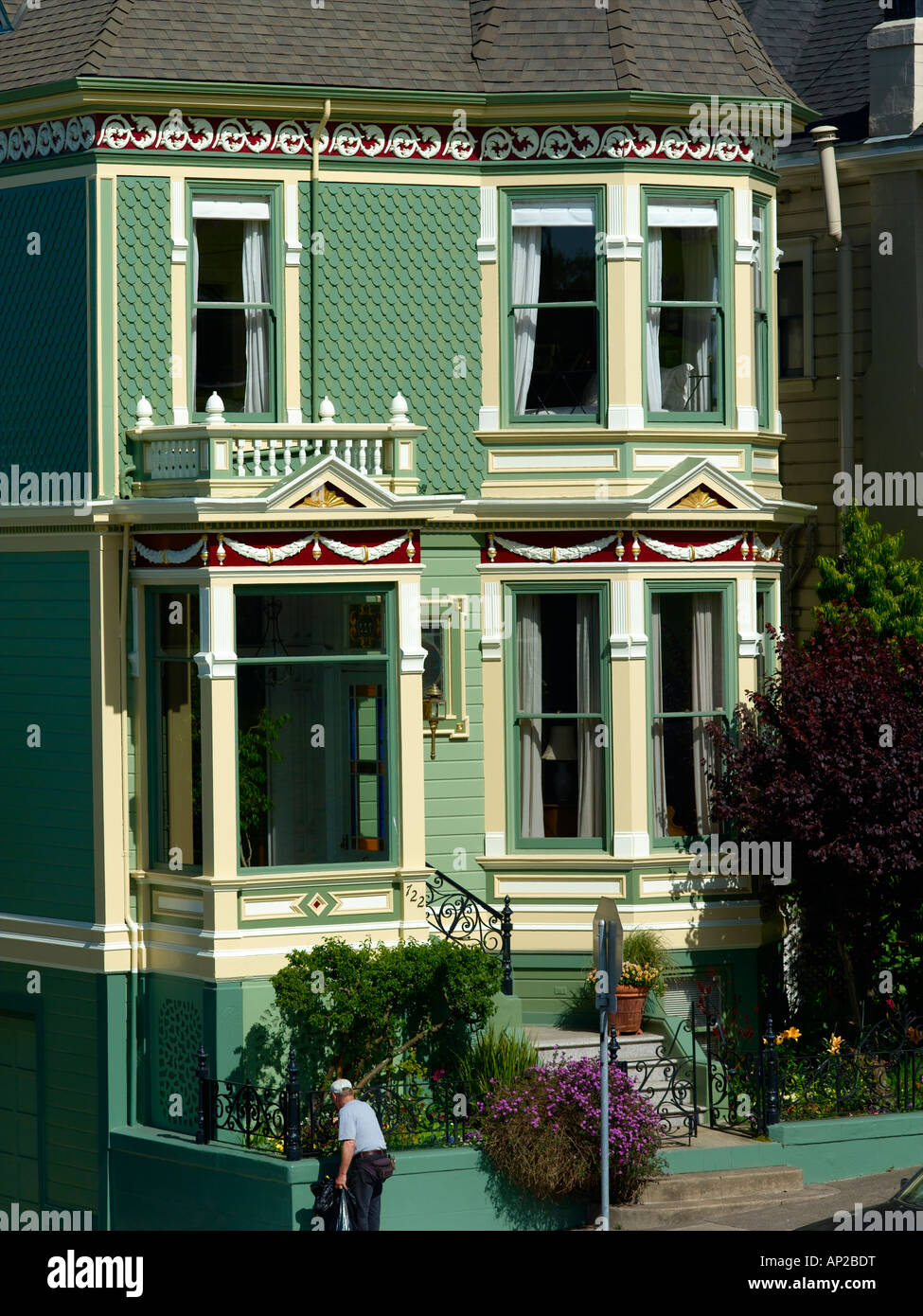 Victorian house in Alamo square San Francisco USA Stock Photo - Alamy