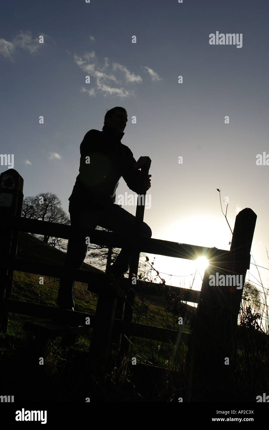 Man out walking Stock Photo - Alamy