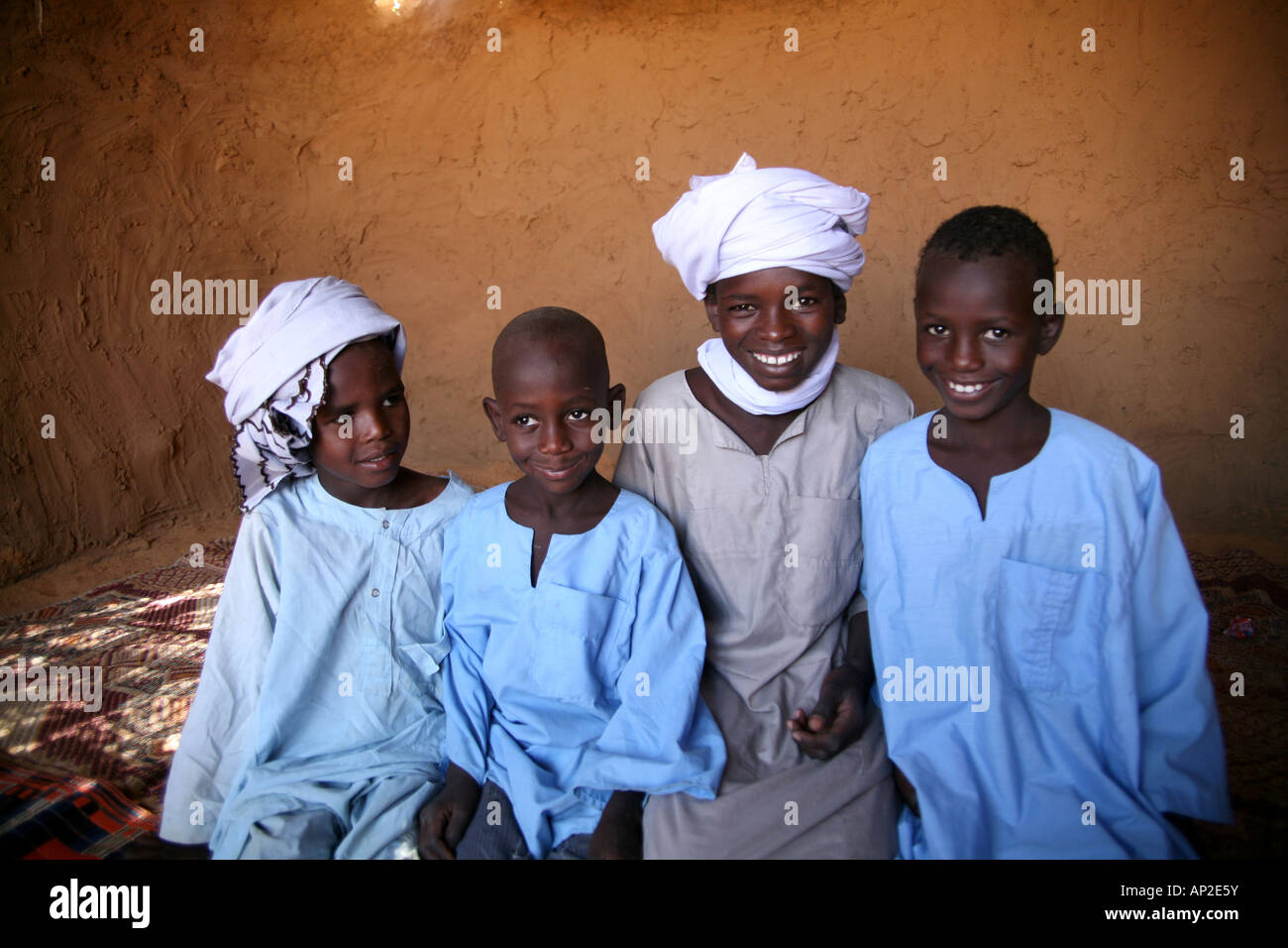 Portrait of Sudanese refugee family in Chad Stock Photo - Alamy