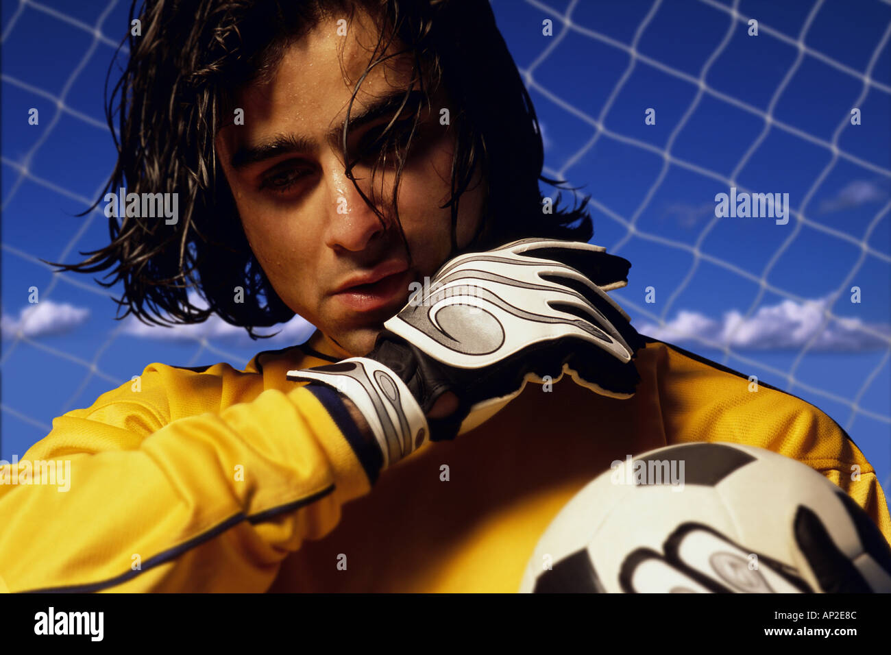 Goalkeeper soccer player people hi-res stock photography and images - Alamy