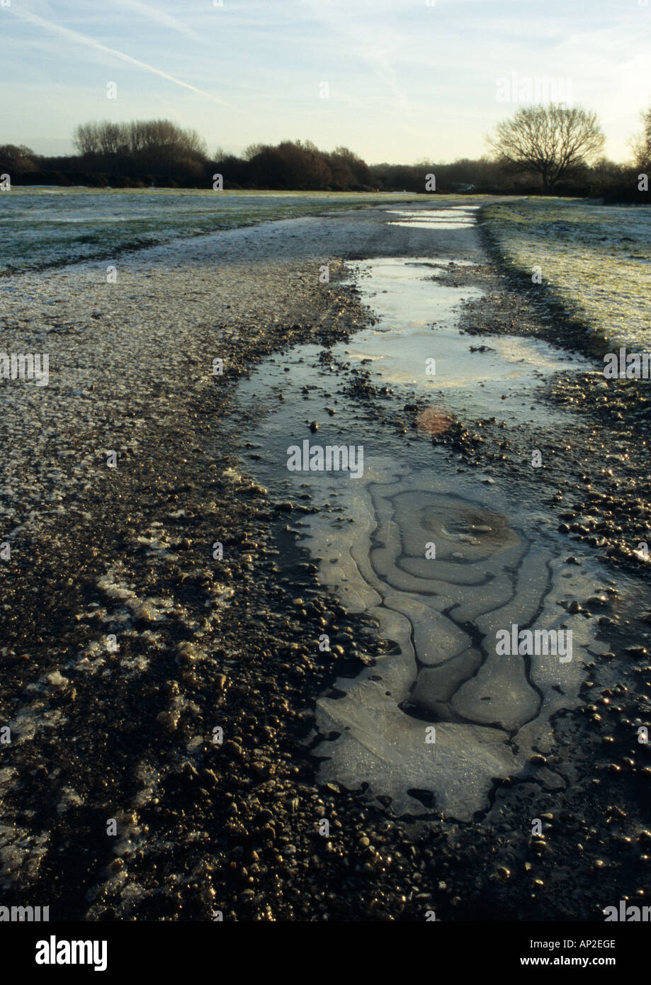 Icy Morning At Beccles Common in Suffolk Uk Stock Photo - Alamy