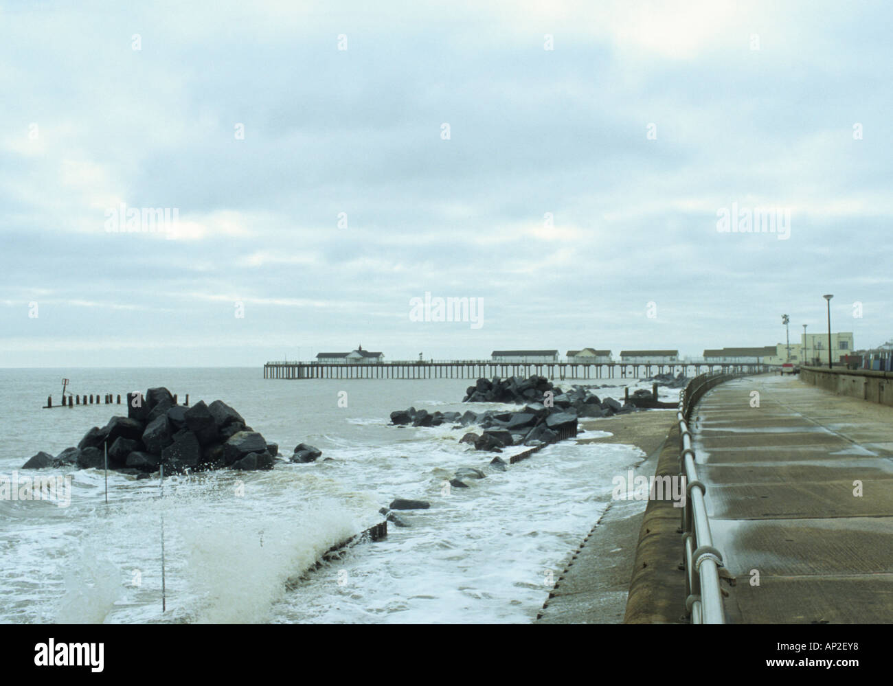 Sea defence rocks southwold hi-res stock photography and images - Alamy
