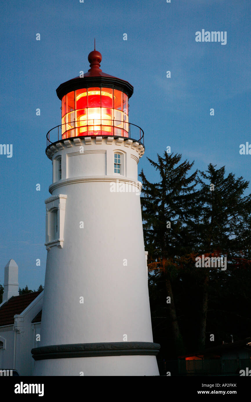 Umpqua River Lighthouse, Oregon Coast Stock Photo - Alamy
