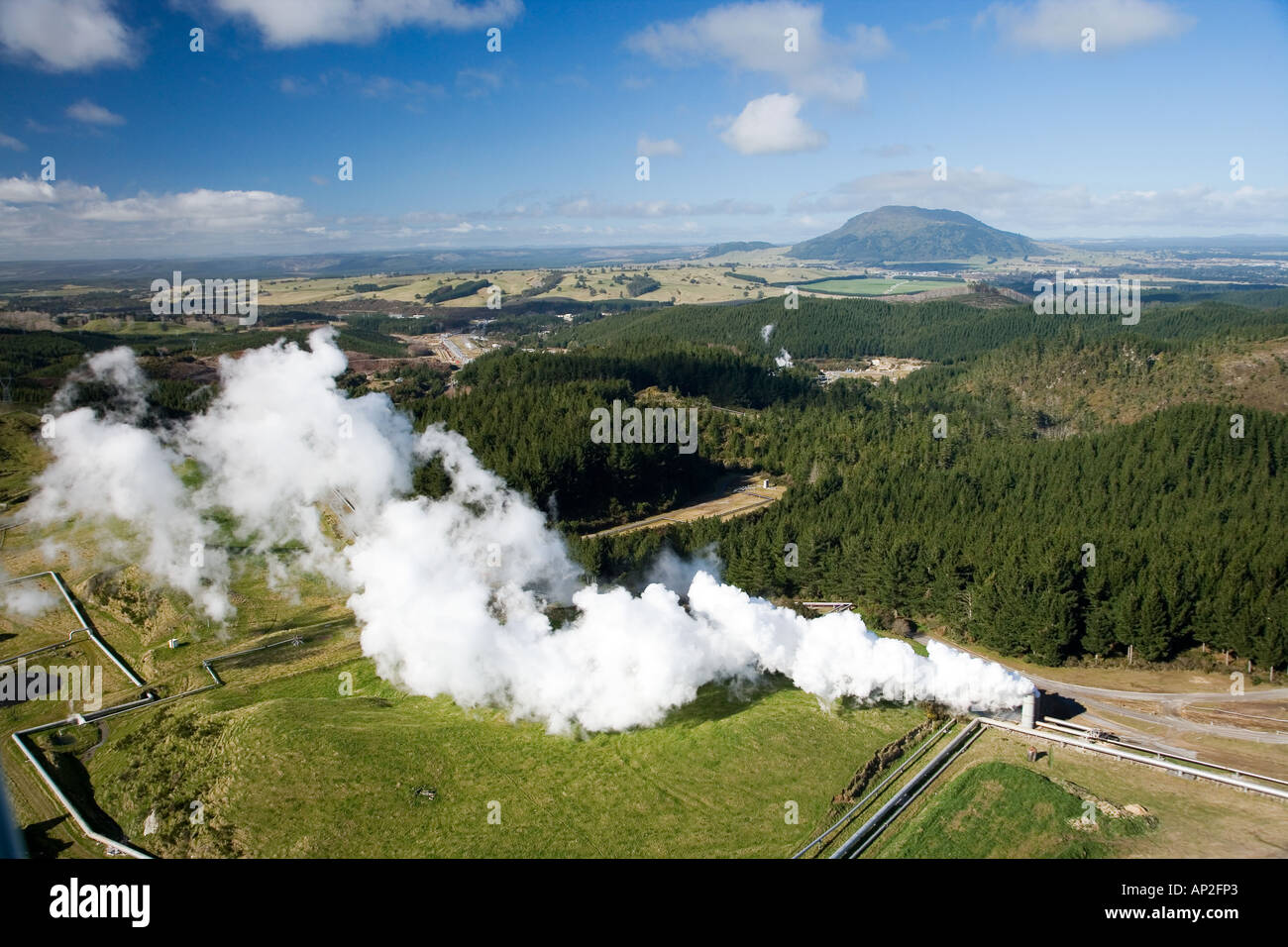 Wairakei Geothermal Power Station near Taupo North Island New Zealand ...