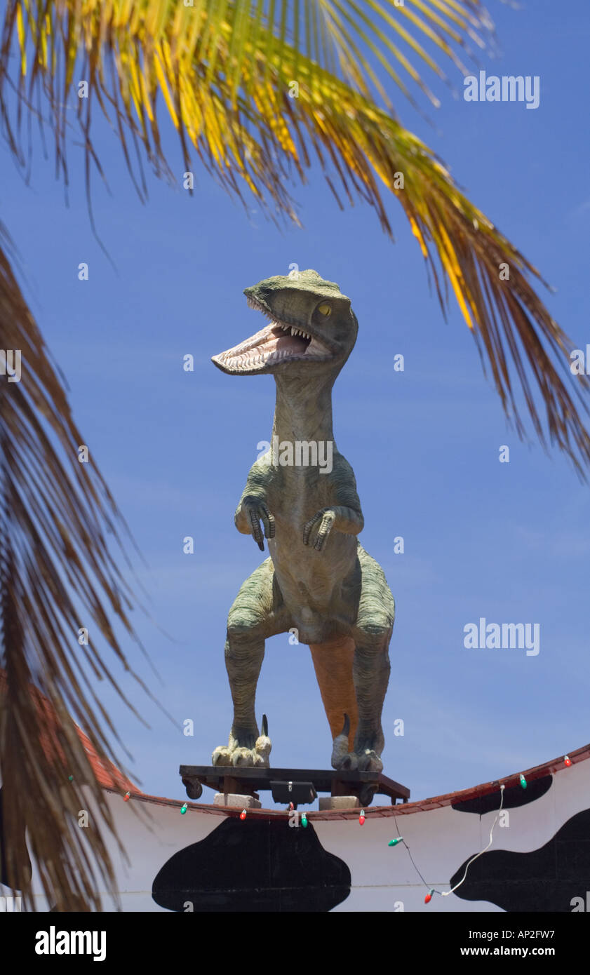Dinosaur over restraunt Stock Photo - Alamy