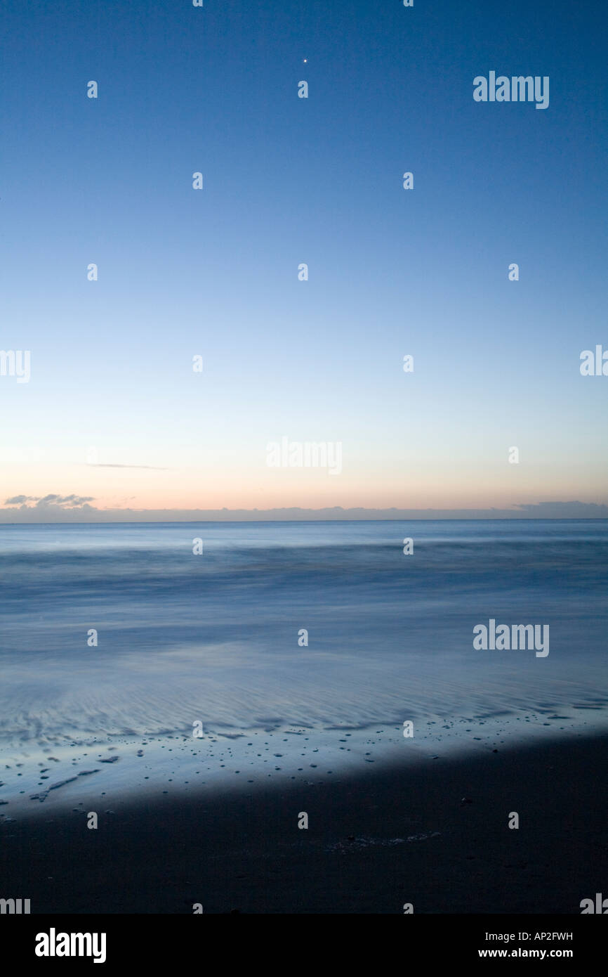 Ballynaclash beach at dawn, Blackwater, County Wexford, Ireland Stock ...