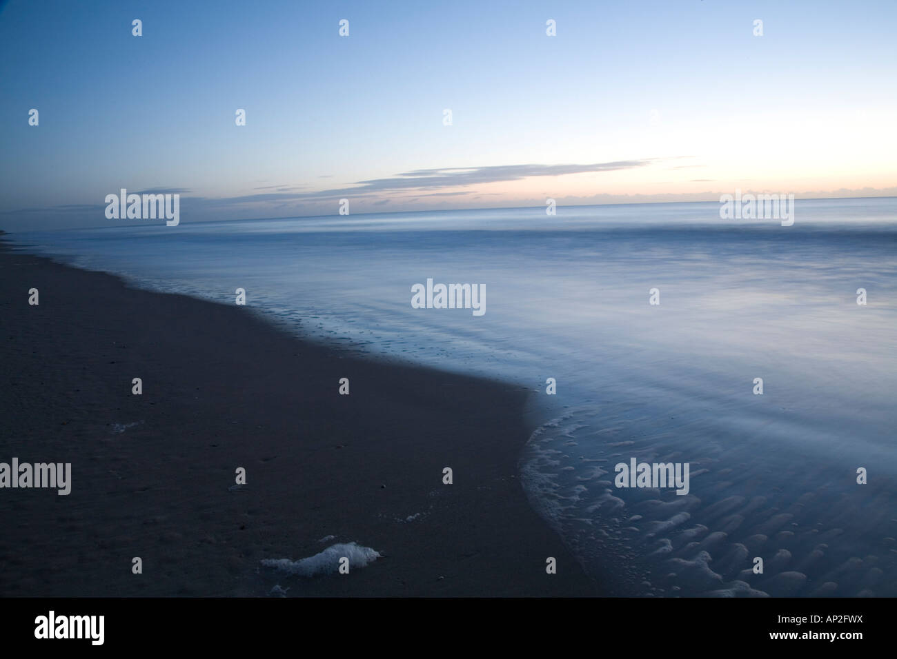Ballynaclash beach at dawn, Blackwater, County Wexford, Ireland Stock ...