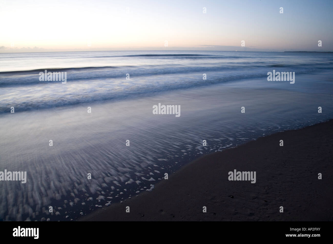 Ballynaclash beach at dawn, Blackwater, County Wexford, Ireland Stock ...
