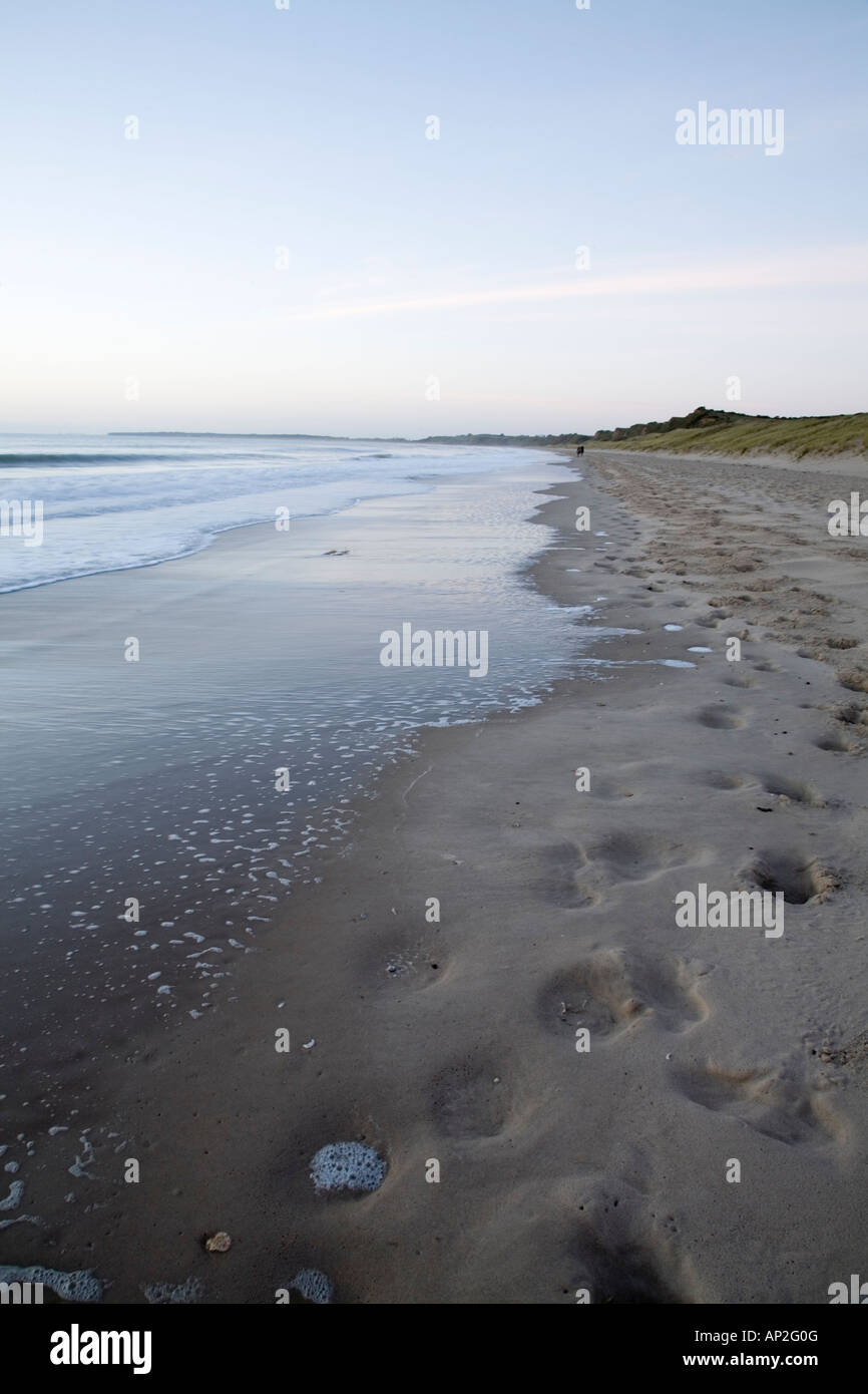 Ballynaclash beach at dawn, Blackwater, County Wexford, Ireland Stock ...
