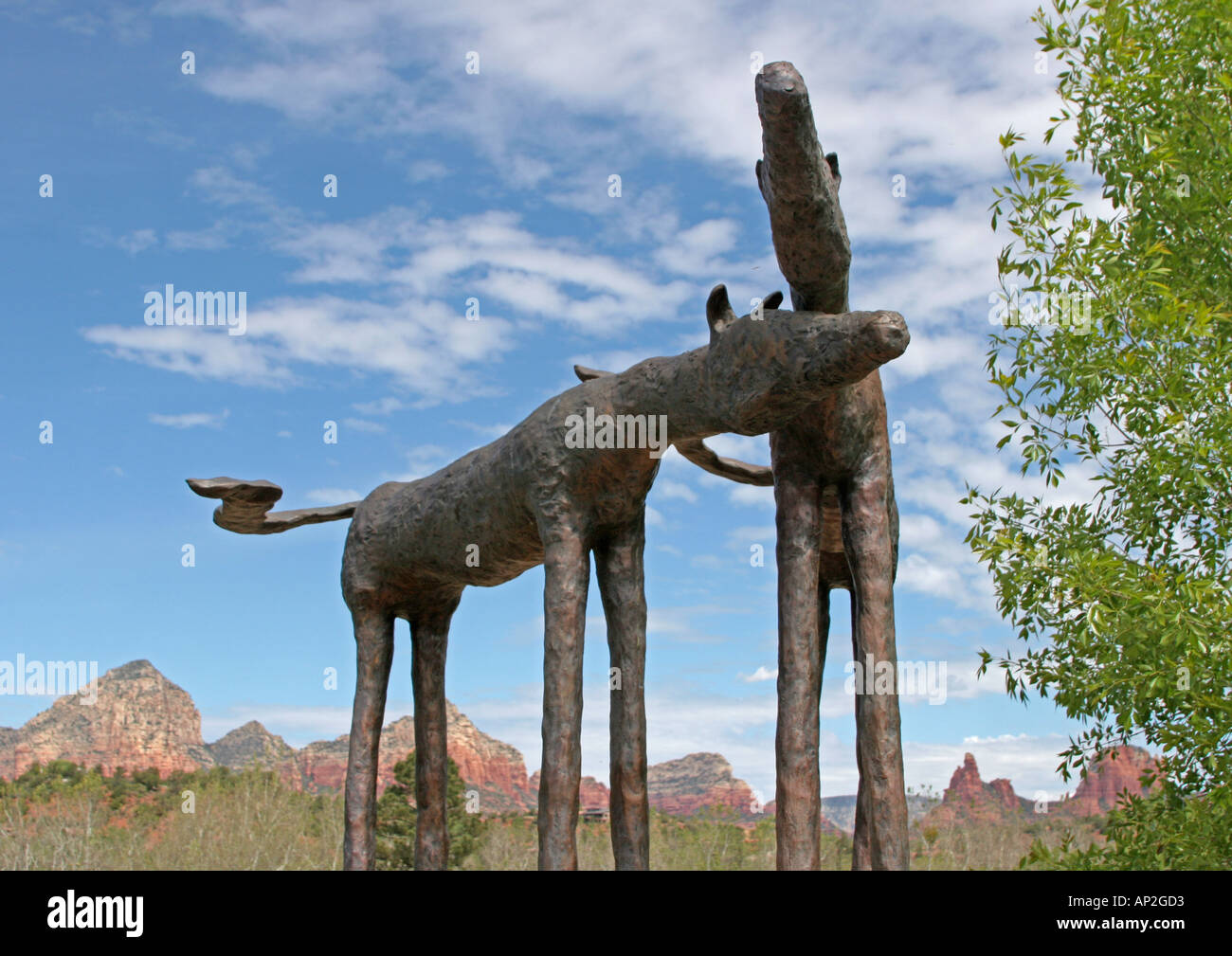 Statue in Sedona Arizona Stock Photo - Alamy