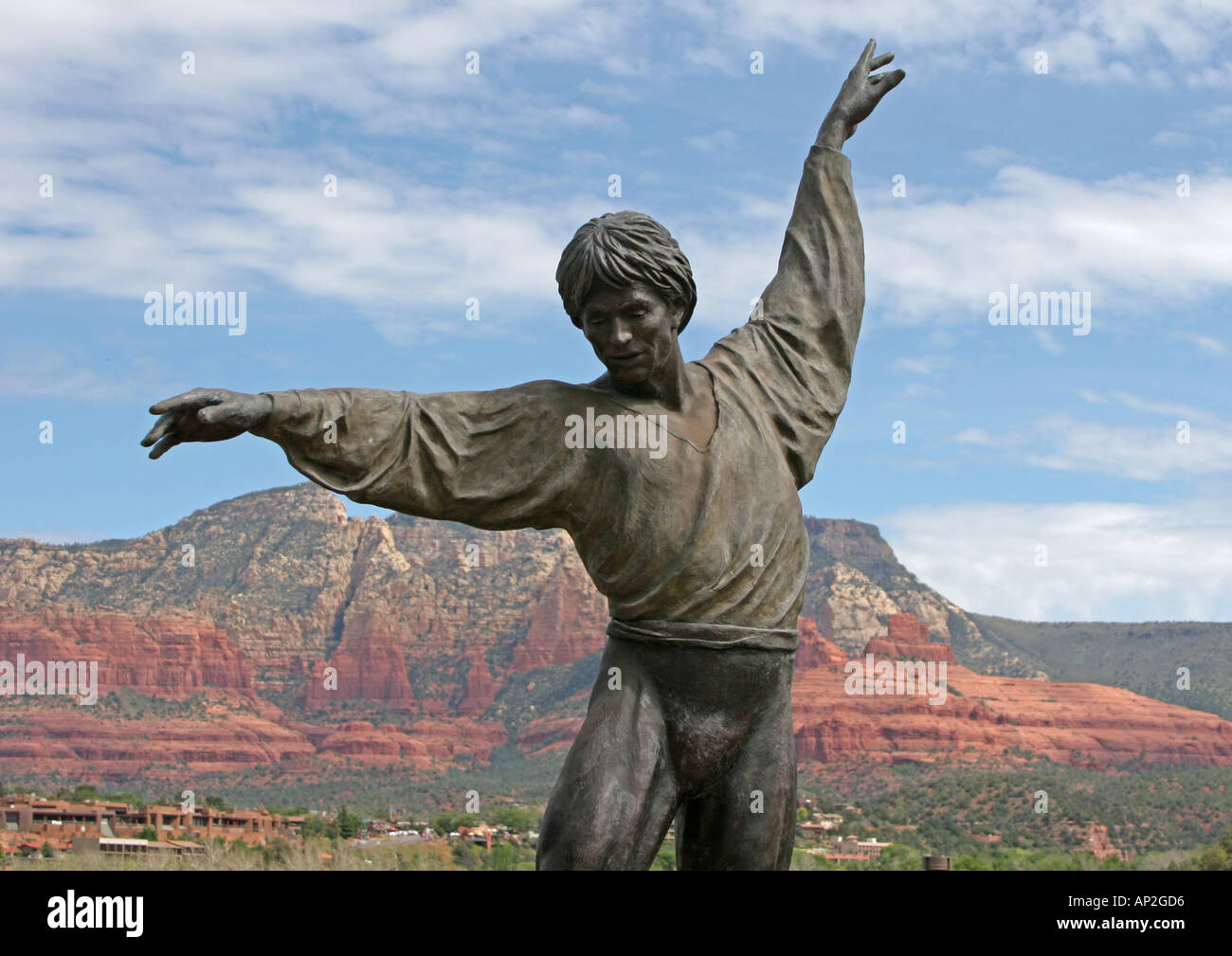 Bronze Statue in Sedona Arizona Stock Photo - Alamy