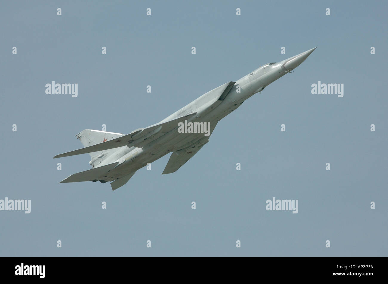 Strategic bomber TU22 Backfire indicative flight Stock Photo - Alamy