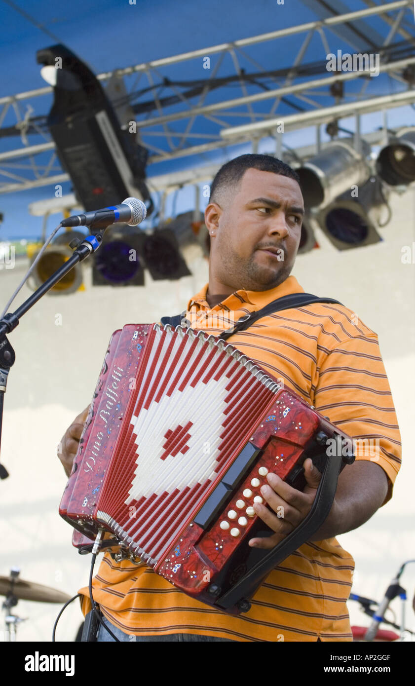 Keith Frank and the Soileau Zydeco Band Stock Photo - Alamy