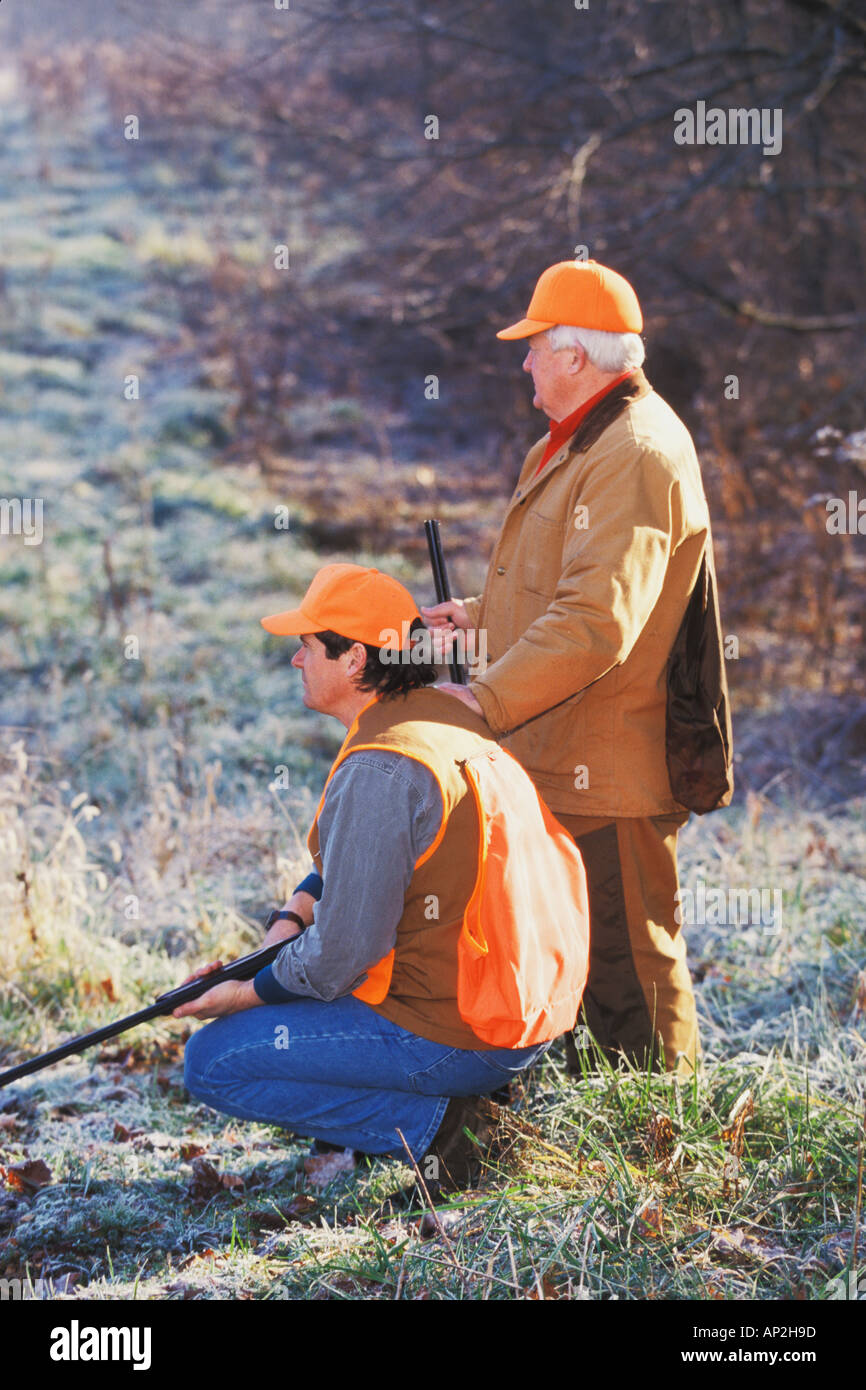 Model Release 181 Father and son hunting Stock Photo - Alamy