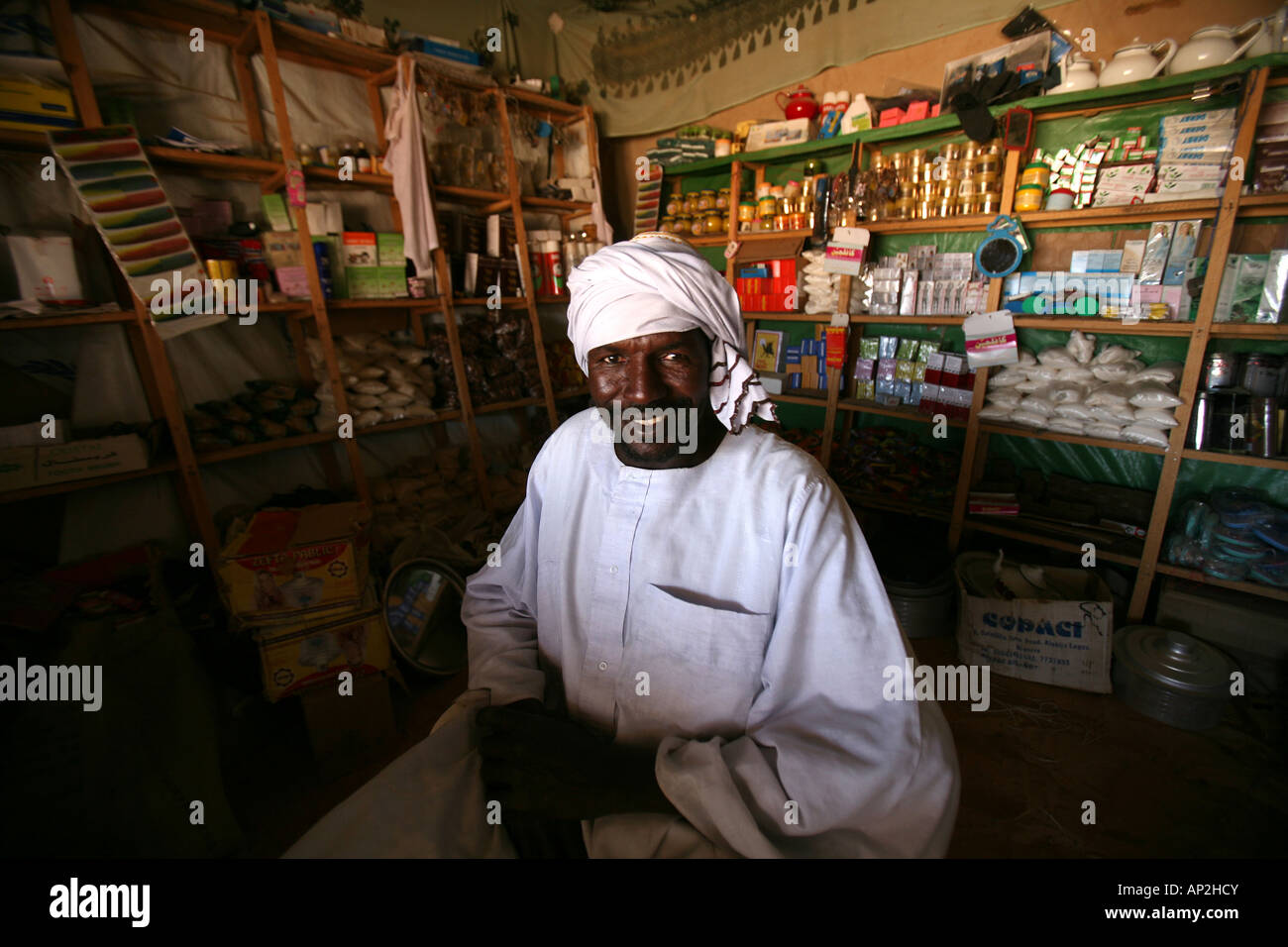 Market inside the refugee camp Stock Photo - Alamy