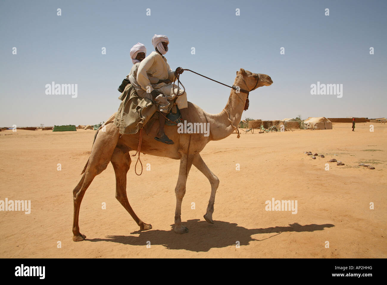 Sudanese refugees who fled to Chad and live in refugee camps own some ...