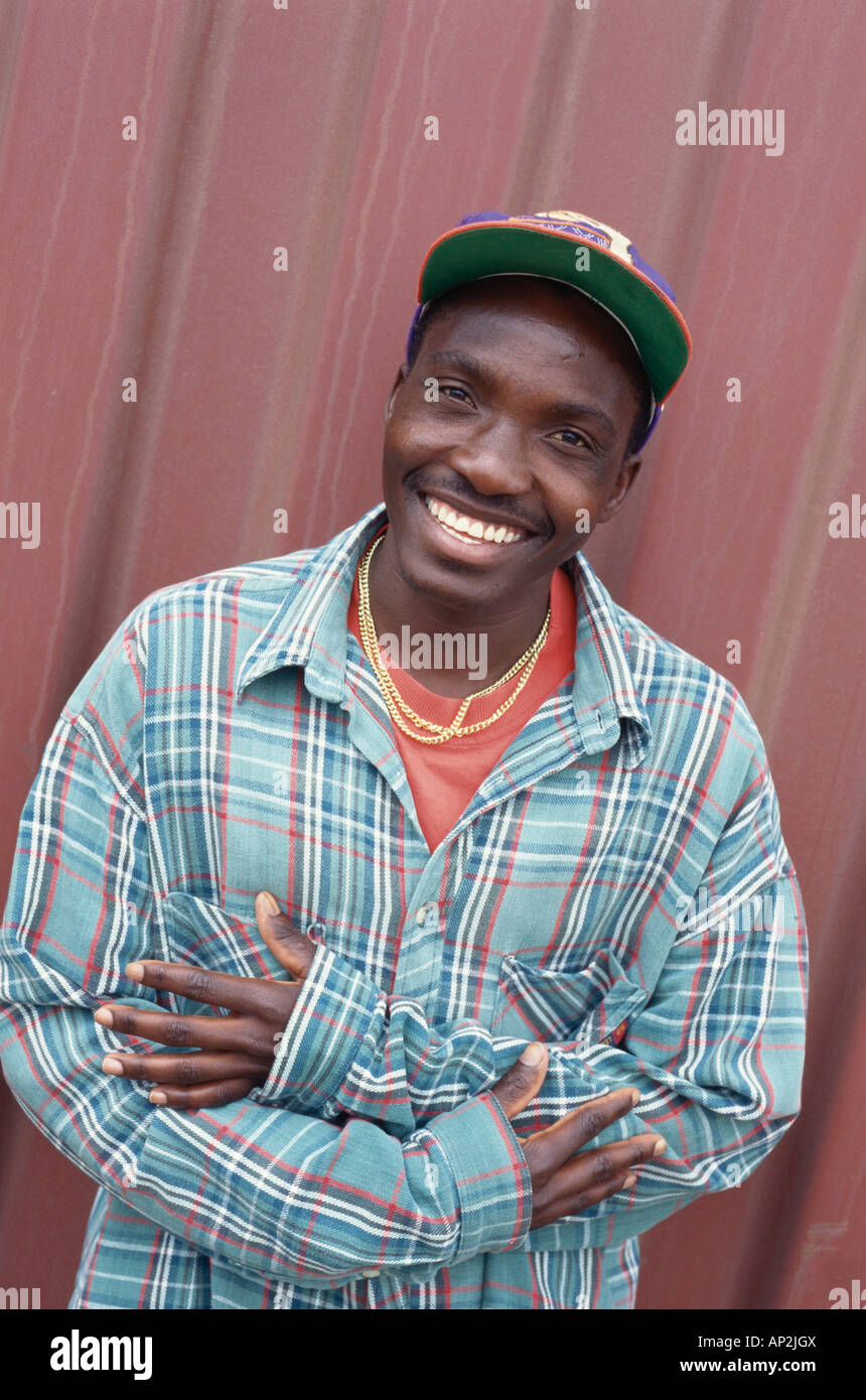 Local man smiling, Barbados, Caribbean, America Stock Photo - Alamy