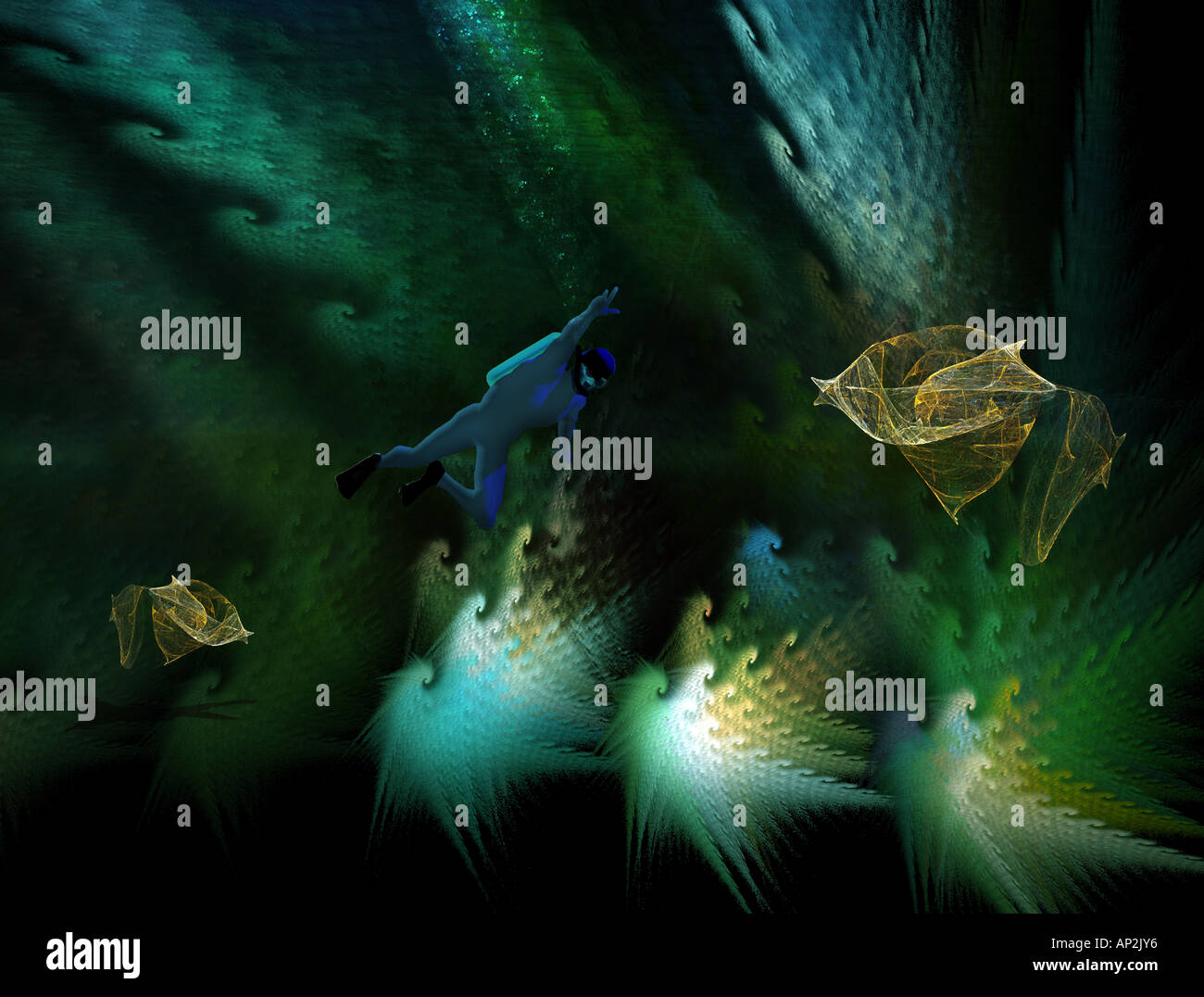 Underwater light patterns hi-res stock photography and images - Alamy