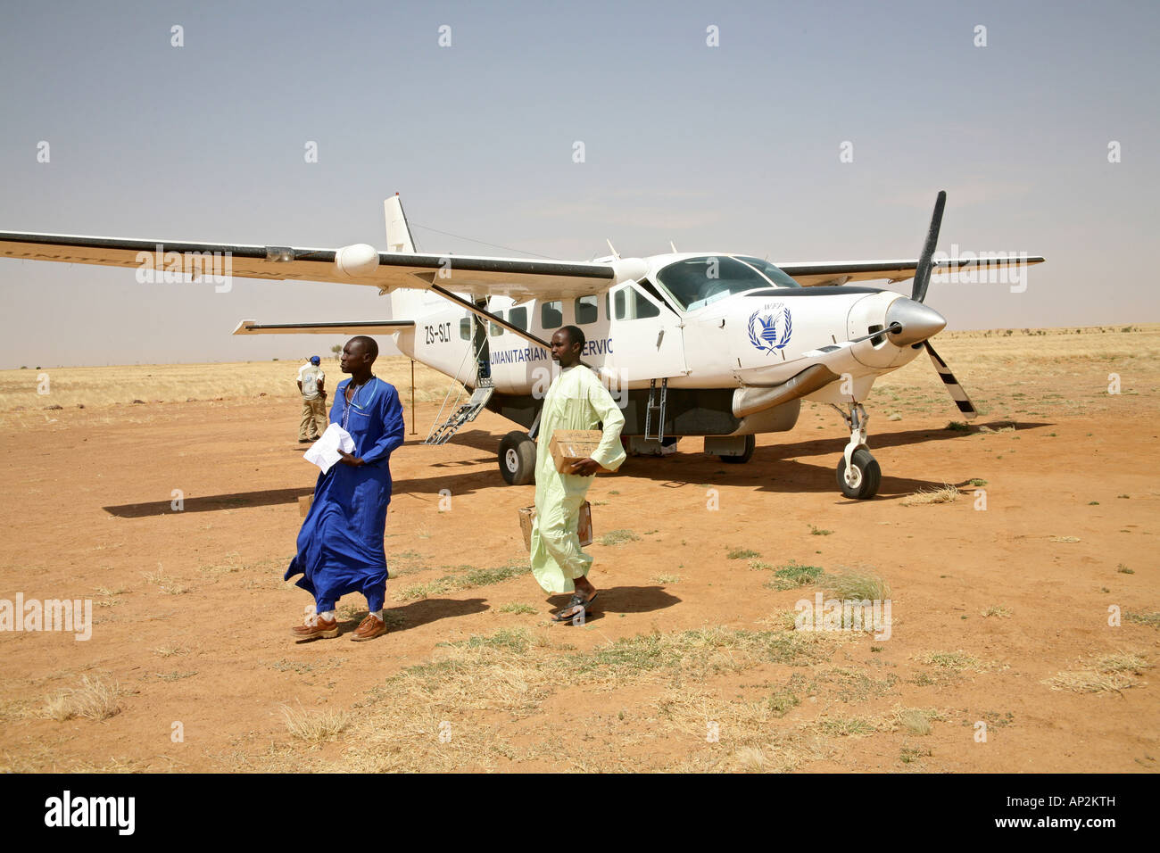 Plane from UN to provide transport to reliefworkers who are operational ...