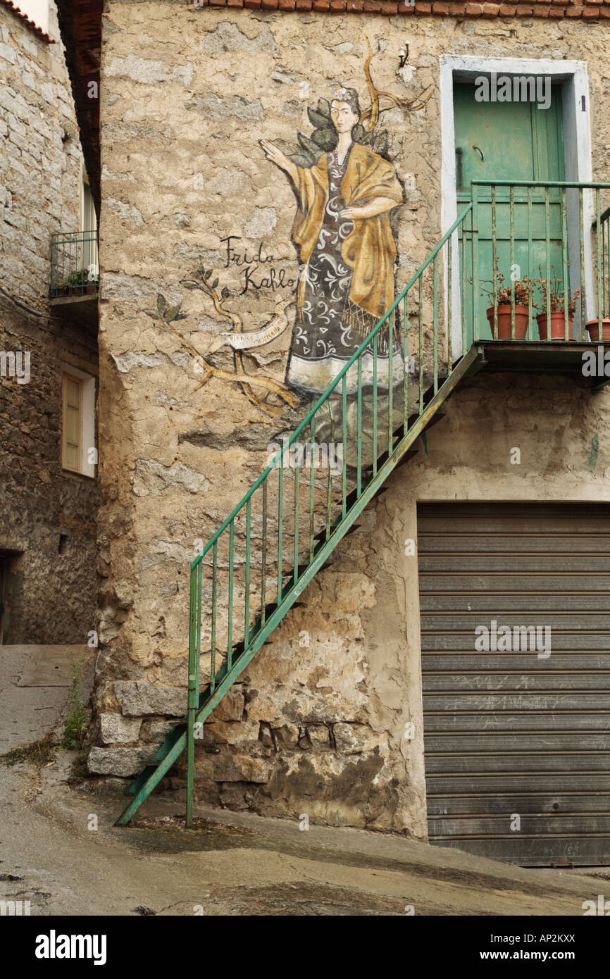 Mural paintings, Orgosolo, Sardinia, Italy Stock Photo - Alamy