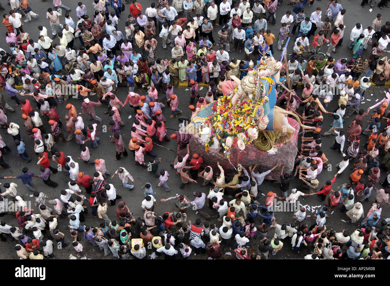 Ganesh chaturthi mumbai, aerial view hi-res stock photography and ...