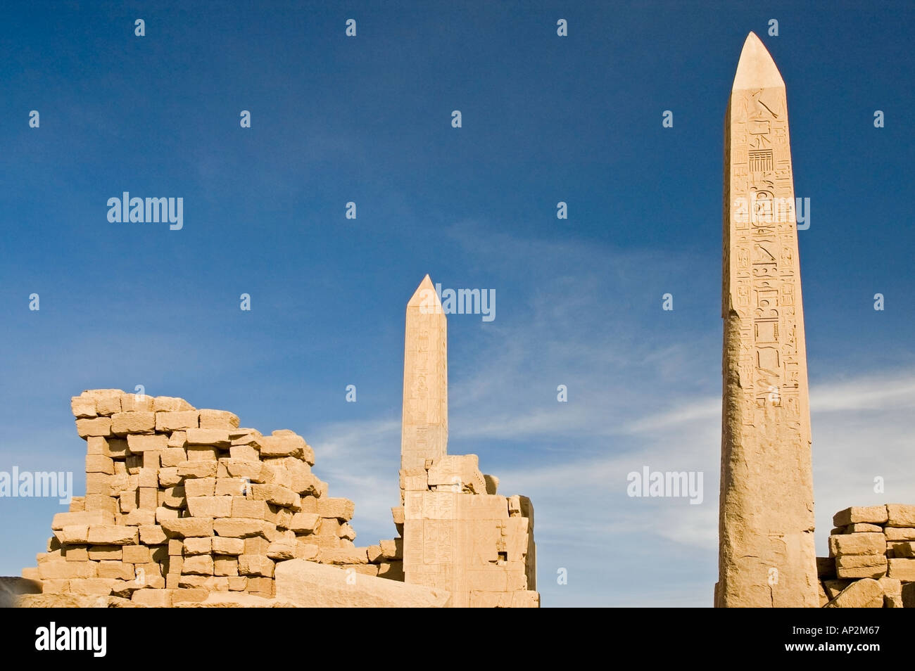 Obelisks of Hatshepsut and Tuthmose, Karnak Temple Complex, Luxor ...