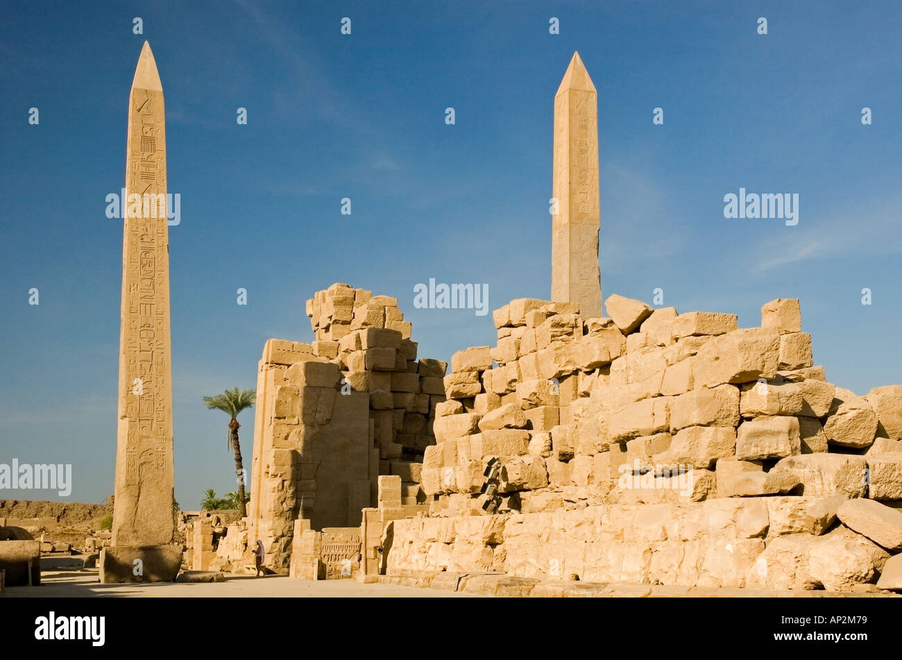 Obelisks of Hatshepsut and Tuthmose, Karnak Temple Complex, Luxor ...