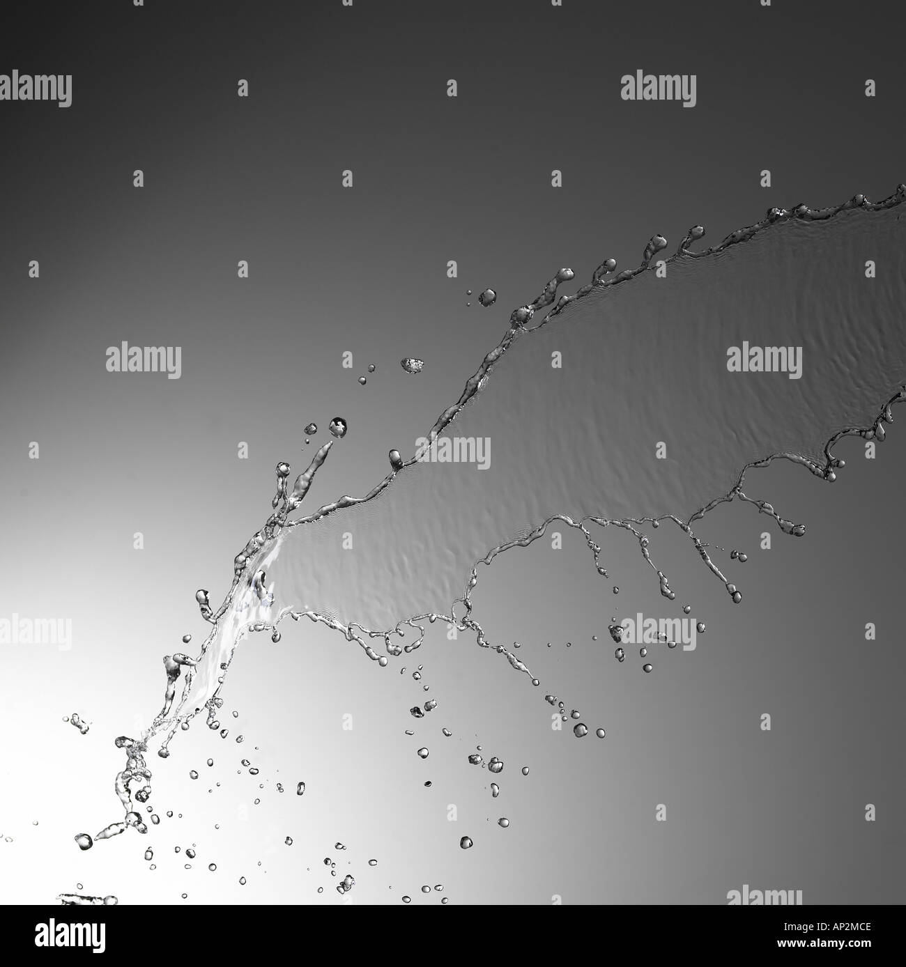 Dancing clean pure waterdrops splash with grey background Stock Photo ...