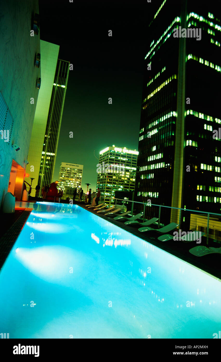 Pool Area Rooftop Bar Hotel The Standard Downtown L A Los Angeles