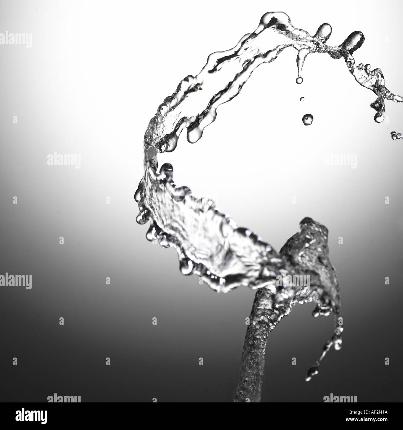 IQP72659 Water drop pure clean transparent aqua splash with plain grey ...