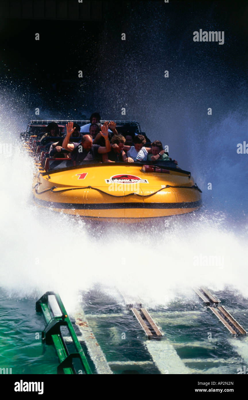 Jurassic Park water ride, Universal Studios, Universal City, L.A., Los ...