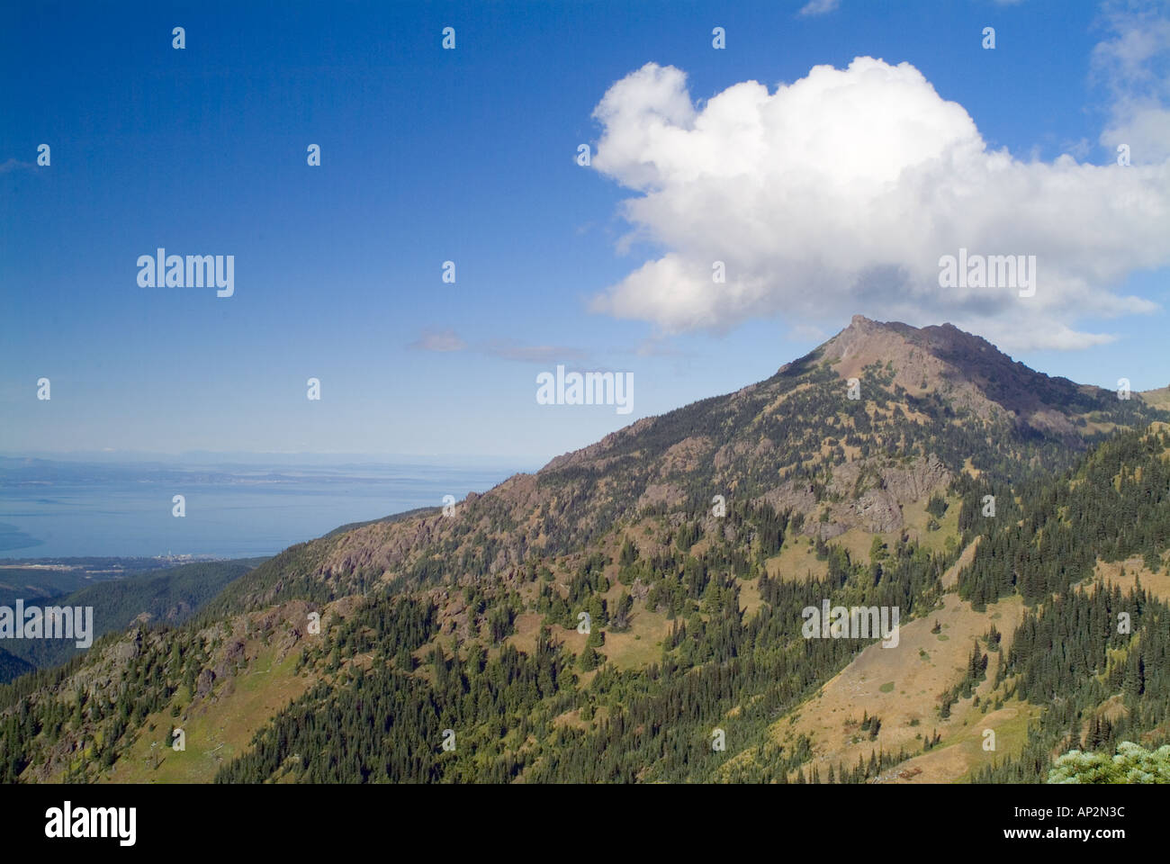 Mt Angeles with cloud over it Olympic National Park Hurricane Ridge ...