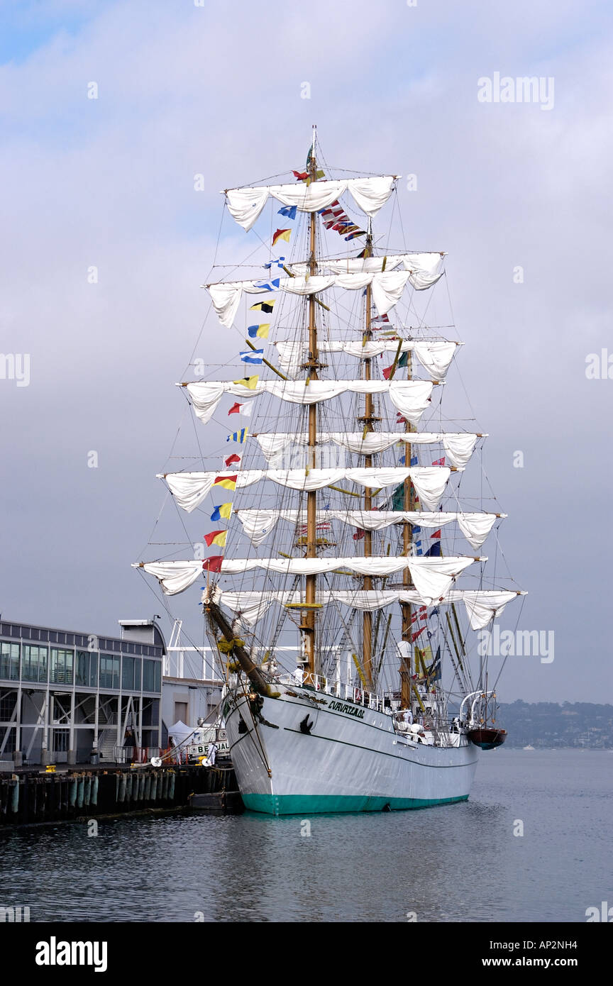 Mexican tall ship Cuauhtemoc steel hull barque training vessel for ...