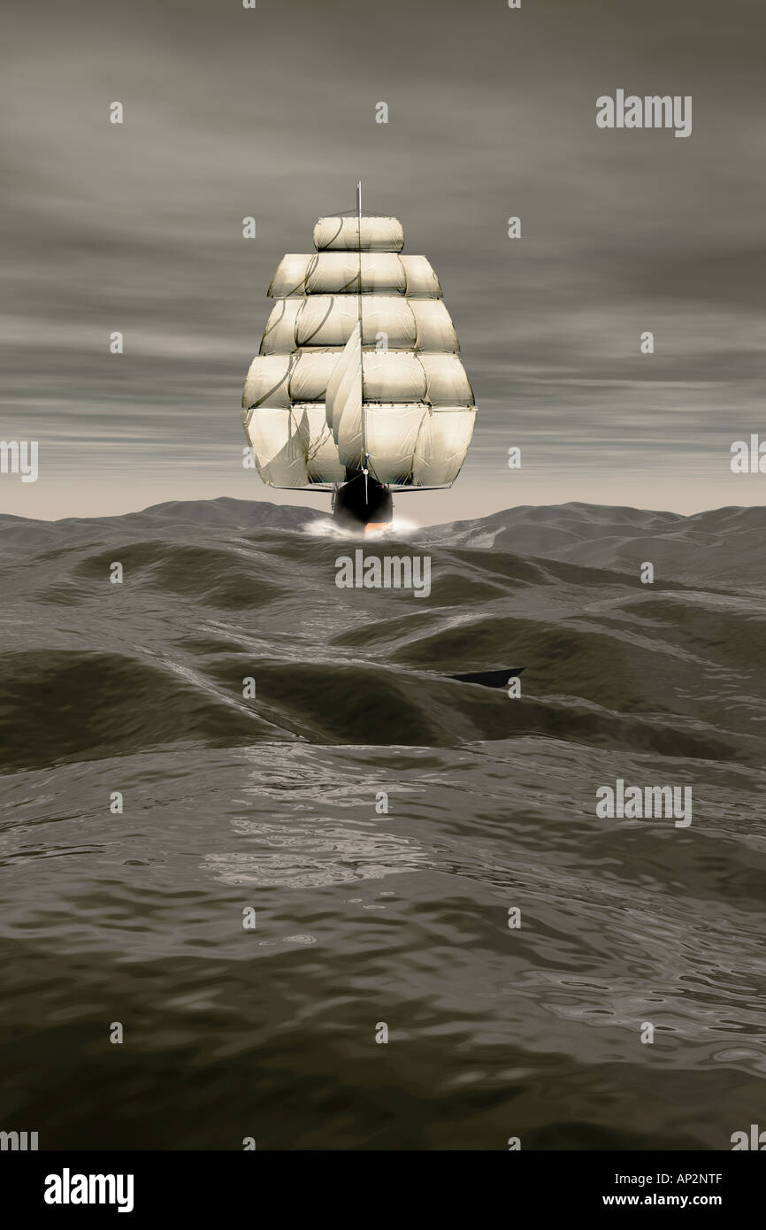 Clipper ship art hi-res stock photography and images - Alamy