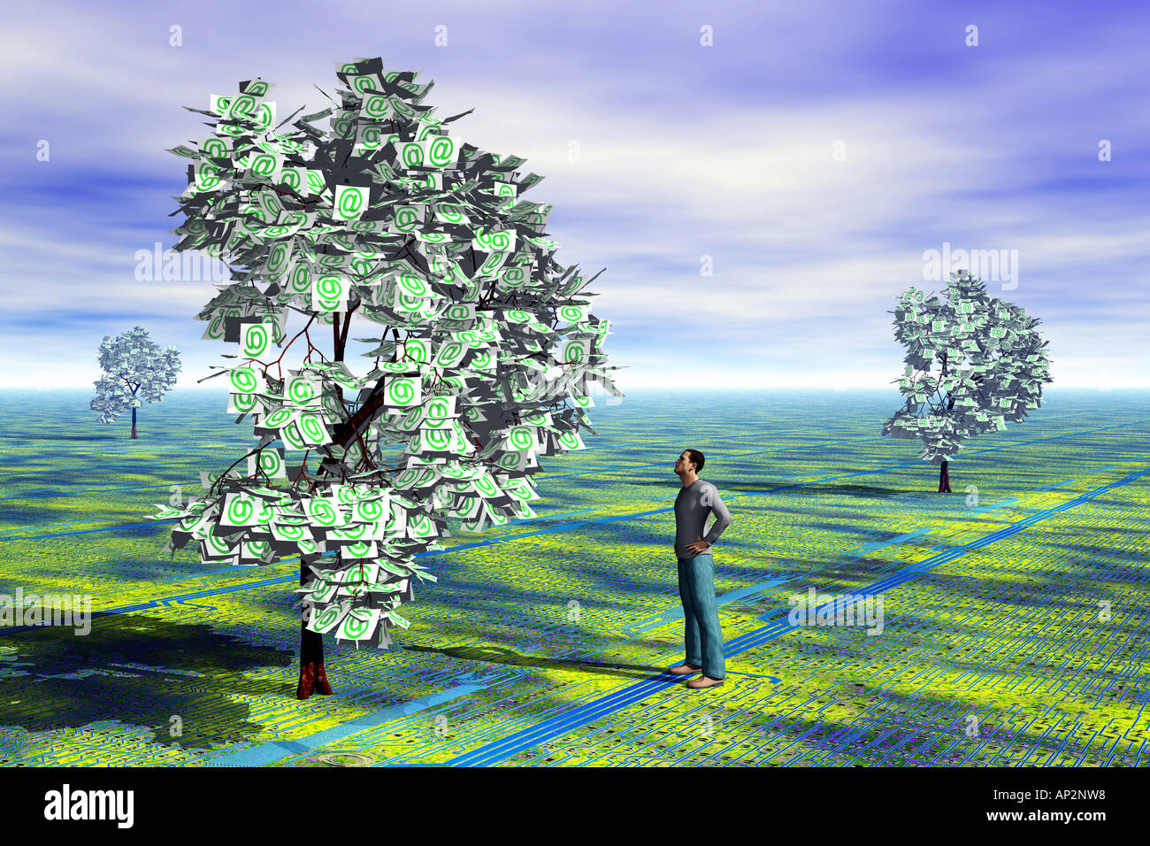 Cyberscape hi-res stock photography and images - Alamy